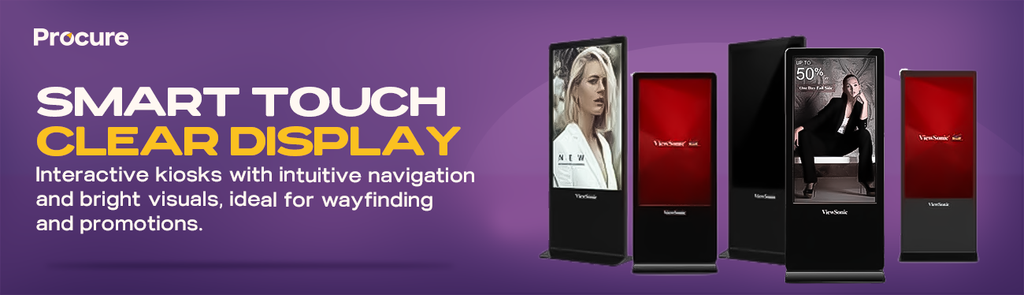 ViewSonic Floor Standing Kiosk - Interactive Digital Display with ...