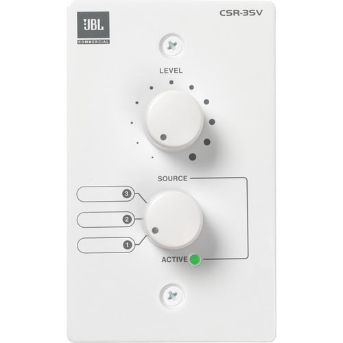 JBL CSR-3SV Wall-Mounted Remote Control for CSM Mixers (White ...