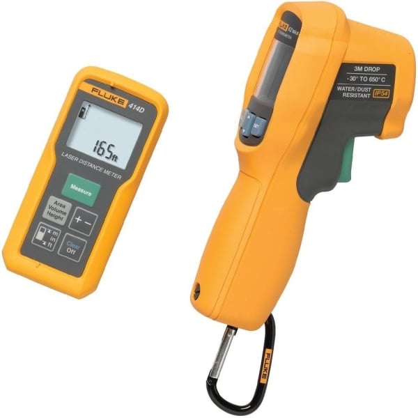 Fluke 414D/62 MAX + Laser Distance Meter/Infrared Thermometer Combo Ki ...