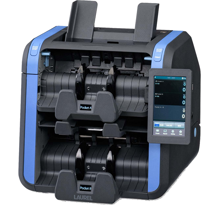 Laurel 2+1 Pocket Currency Sorter X10V – Money Counter UAE – Procure FZE