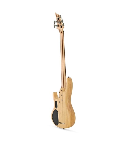 ESP LTD B205 Series 5 String Fretless Bass with Spalted Maple Top Natu ...